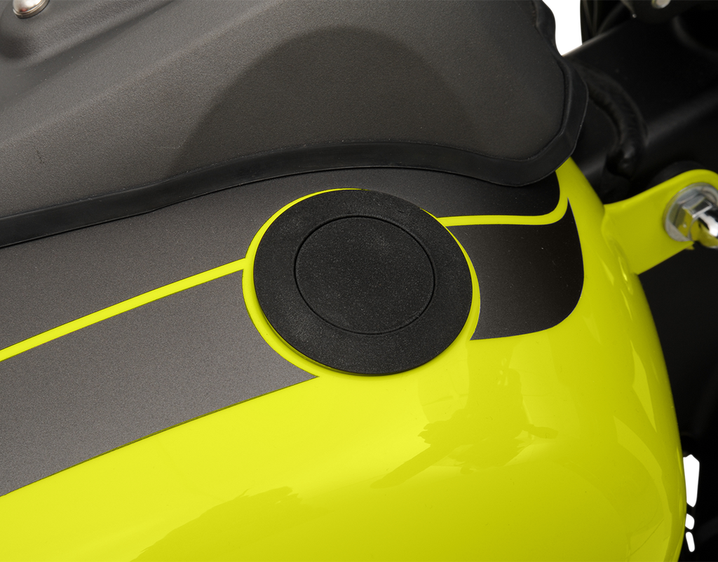 DRAG SPECIALTIES Gas Cap - Vented Pop-Up - Black Wrinkle T03-0339B-A